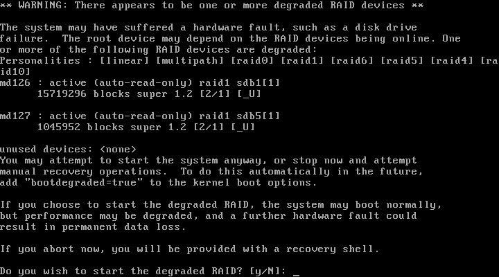 Ubuntu Freezes When Booting with Degraded Raid – Guy Rutenberg