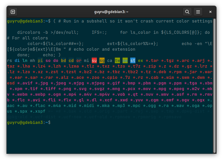 ls colors broken under Solarized dark theme – Guy Rutenberg