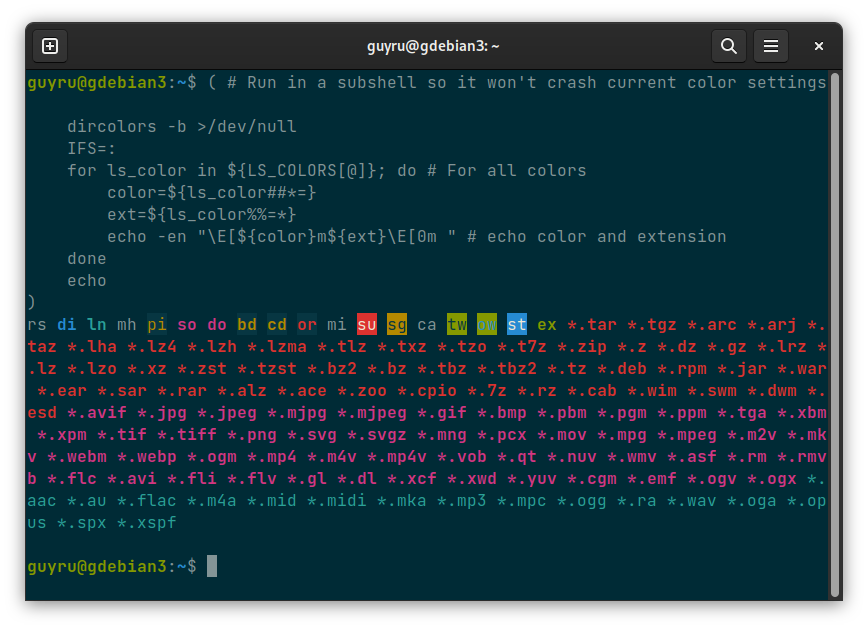 ls colors broken under Solarized dark theme – Guy Rutenberg